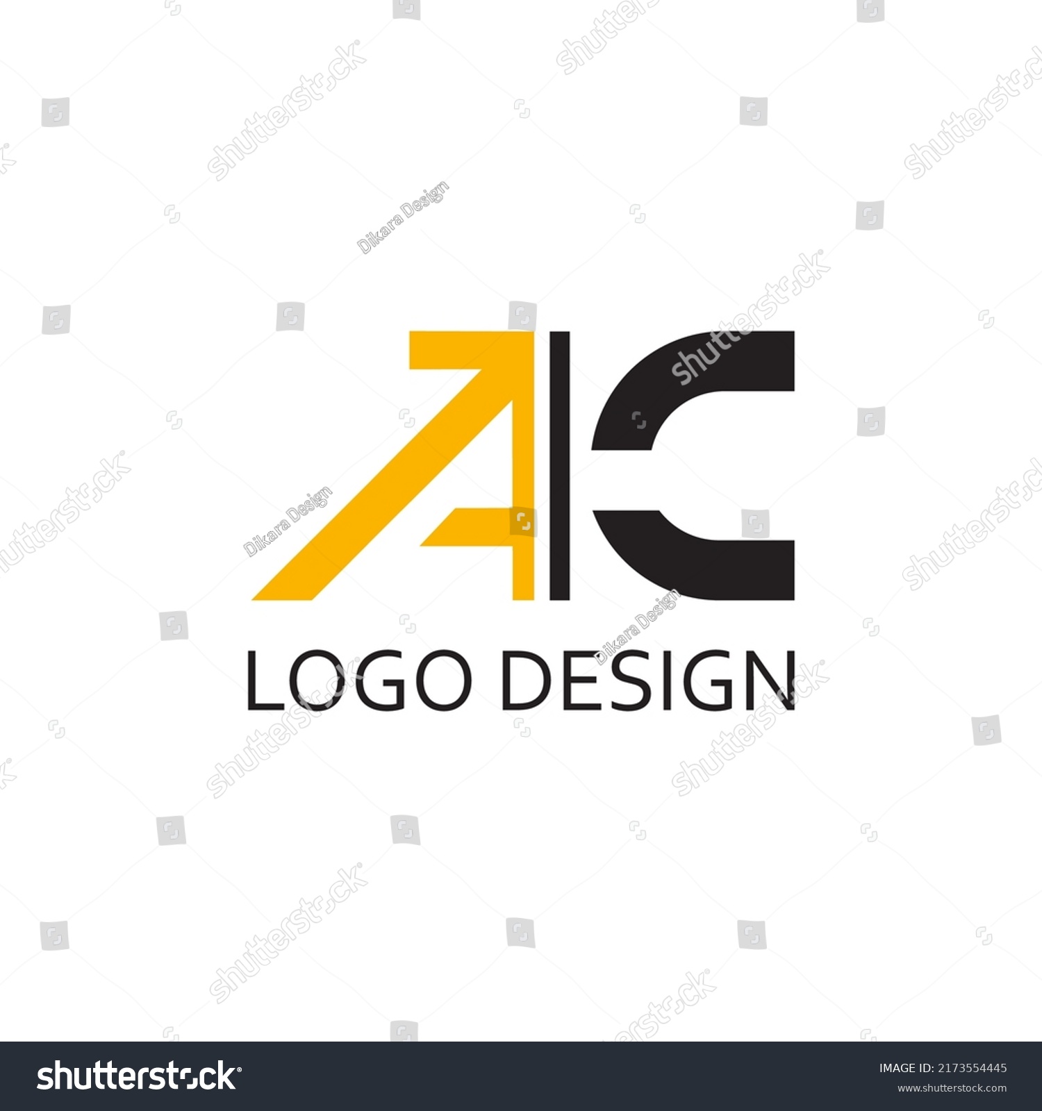 Creative Letter Ac Monogram Logo Design Stock Vector (Royalty Free) 2173554445 | Shutterstock