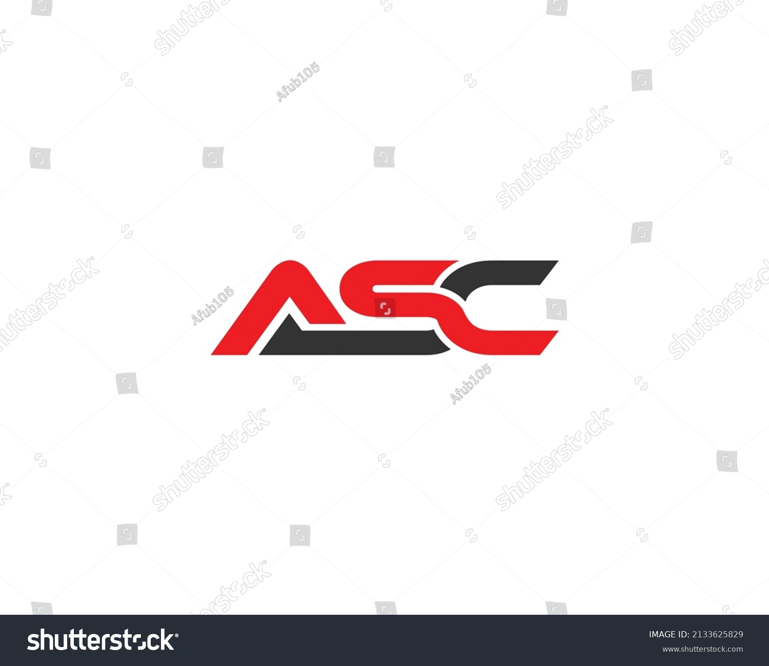 Creative Letter Asc Logo Icon Design Stock Vector (Royalty Free ...