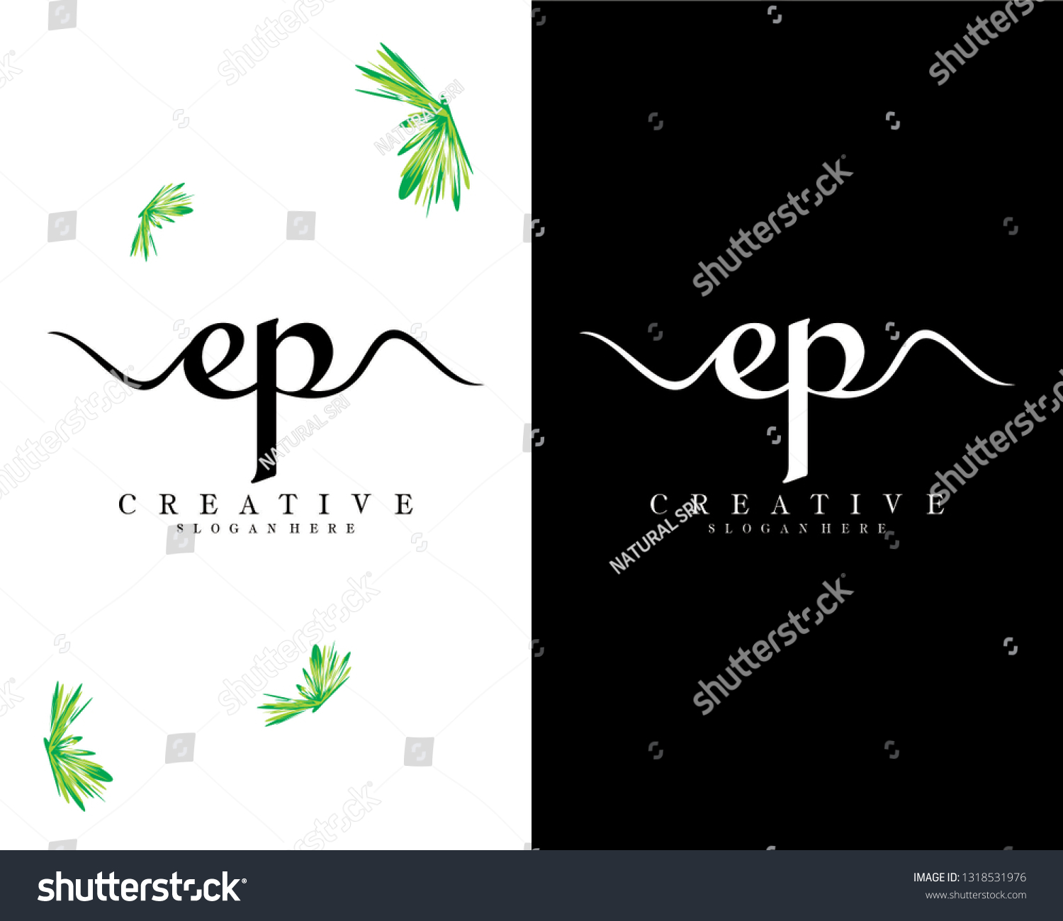 Creative Letter Eppe Logo Vector Stock Vector (Royalty Free) 1318531976