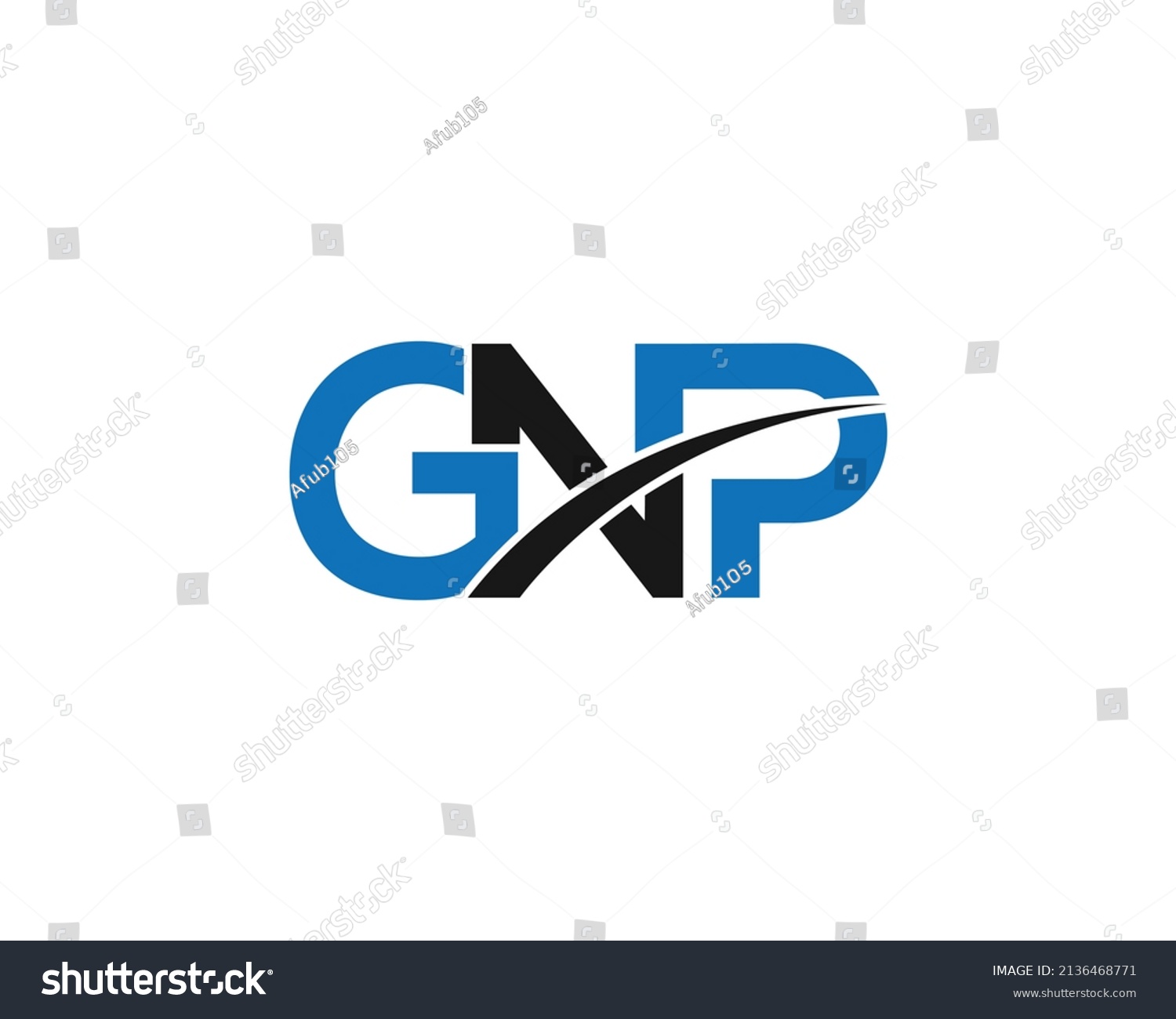 Creative Letter Gnp Logo Icon Design Stock Vector (Royalty Free ...