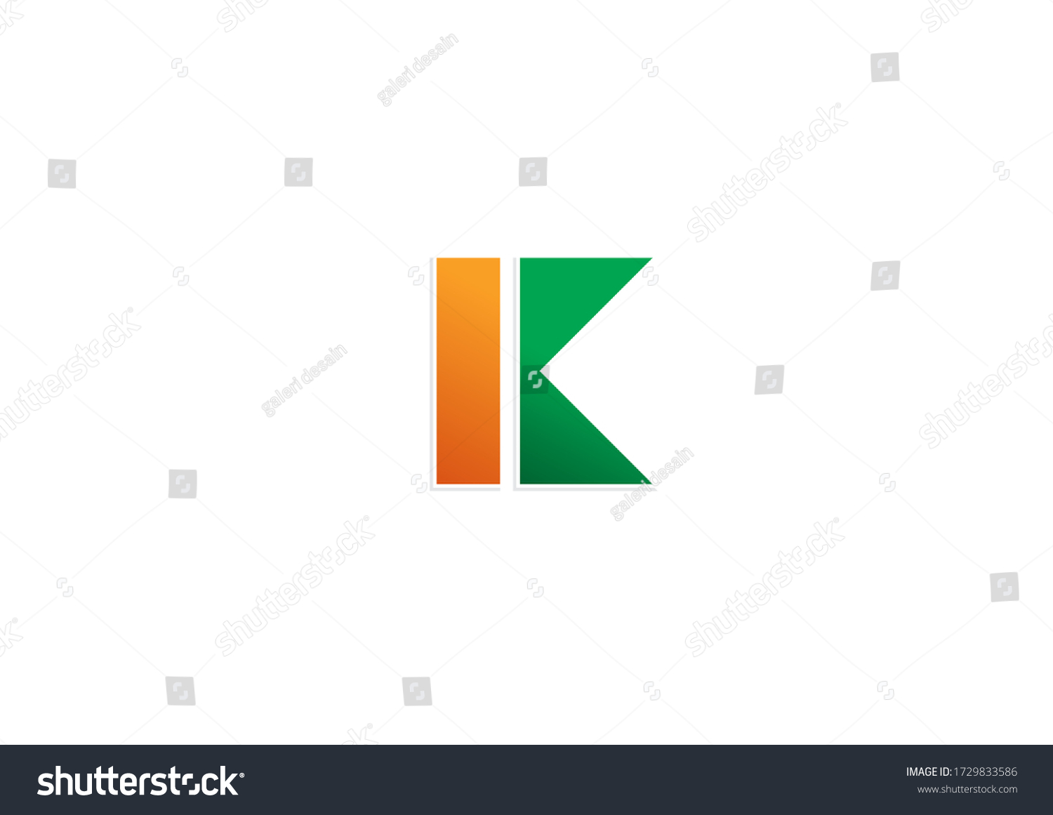 Creative Letter K Vector Logo Design Stock Vector (Royalty Free ...