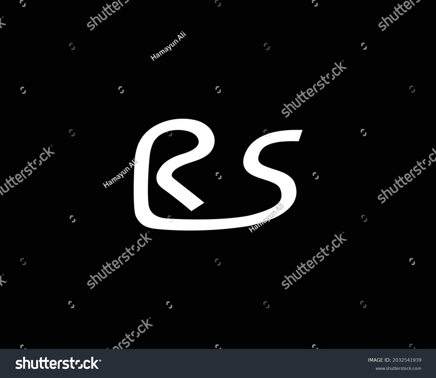 Creative Letter Rs Logo Design Vector Stock Vector (Royalty Free ...