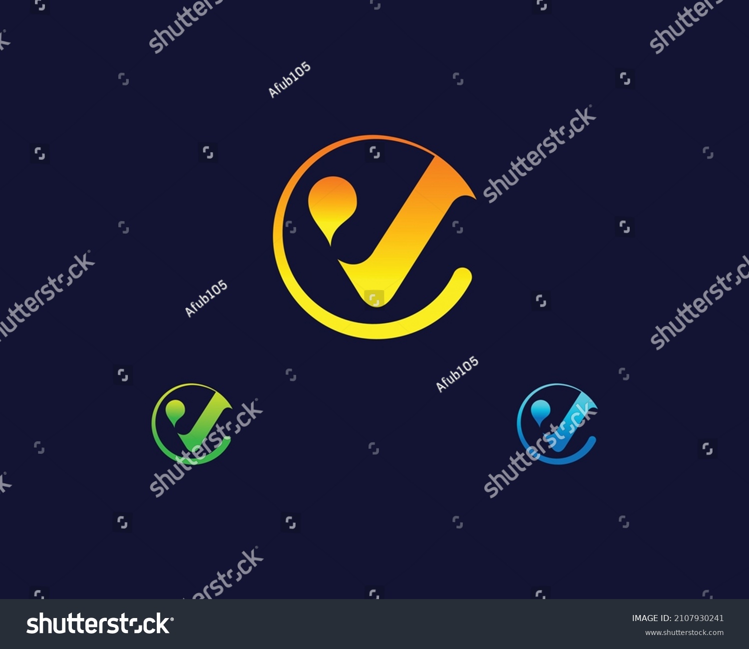 Creative Letter Vc Cv V Logo Stock Vector (Royalty Free) 2107930241 ...