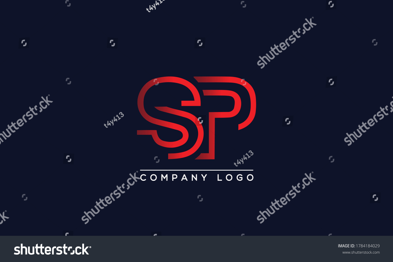 Creative Letters Sp Logo Design Vector Stock Vector (Royalty Free ...