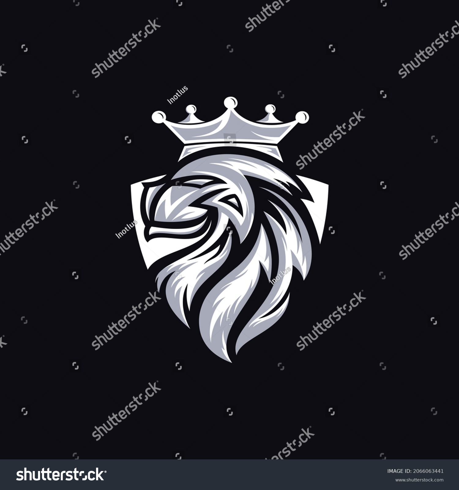 Creative Lion King Design Template Stock Vector (Royalty Free ...