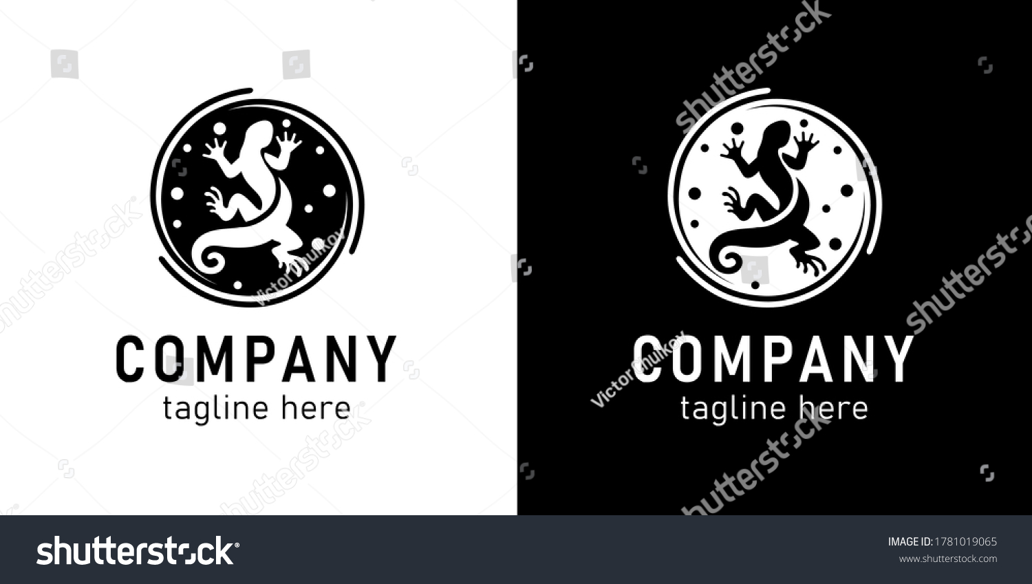 Creative Lizard Logo Magic Style Stock Vector (Royalty Free) 1781019065 ...