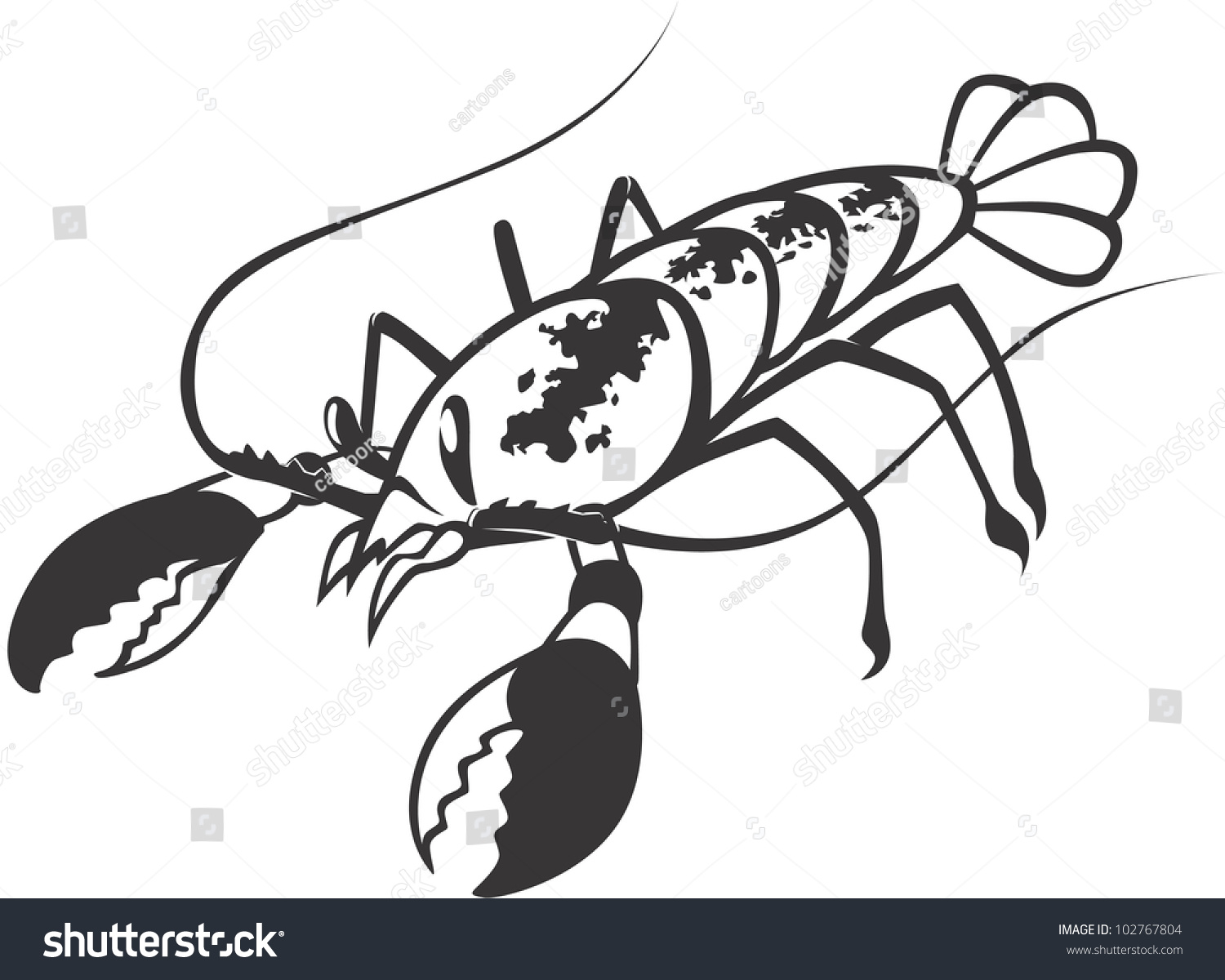 Creative Lobster Illustration - 102767804 : Shutterstock