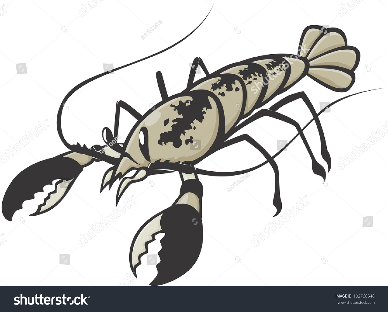 Creative Lobster Illustration Stock Vector (Royalty Free) 102768548 ...