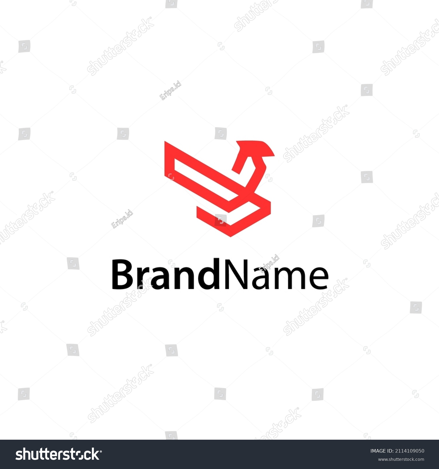 Creative Logo Bird Monogram Templates Stock Vector (Royalty Free ...