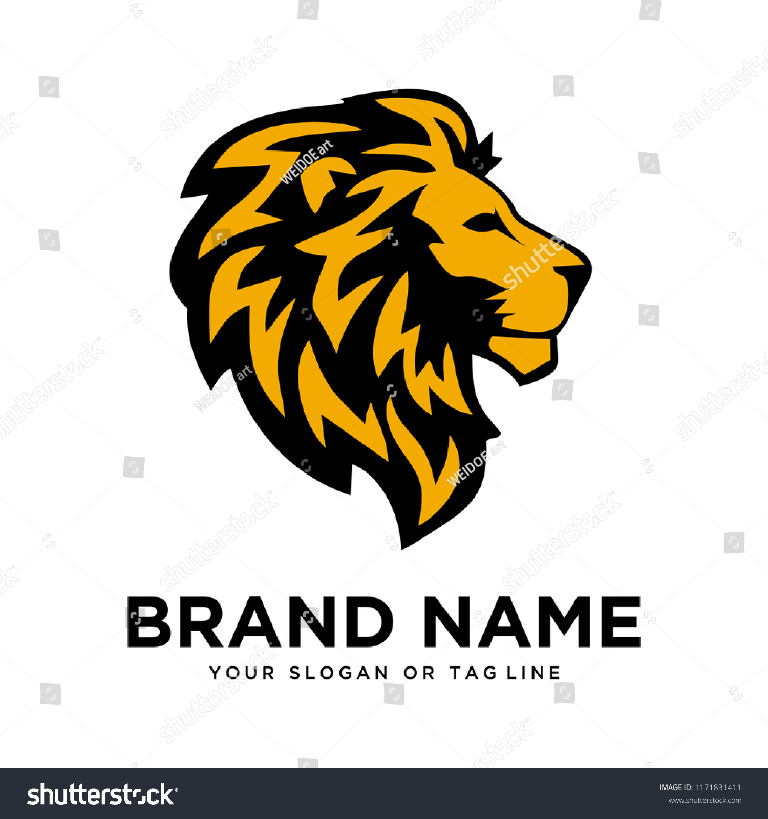 Creative Logo Design Lion Concept Vector Stock Vector (Royalty Free ...