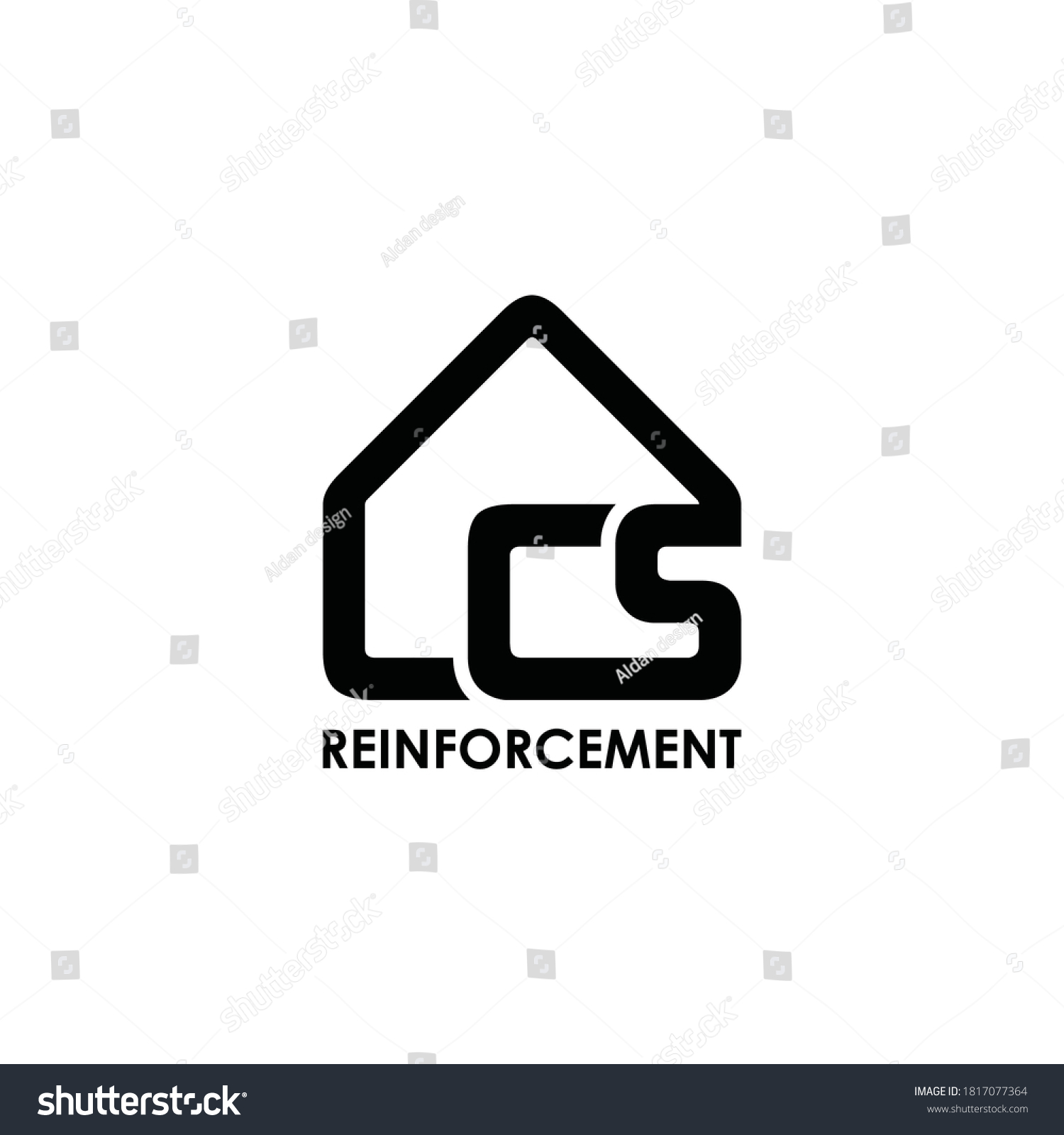 Creative Logo Design Lcs Letters Construction Stock Vector (Royalty ...
