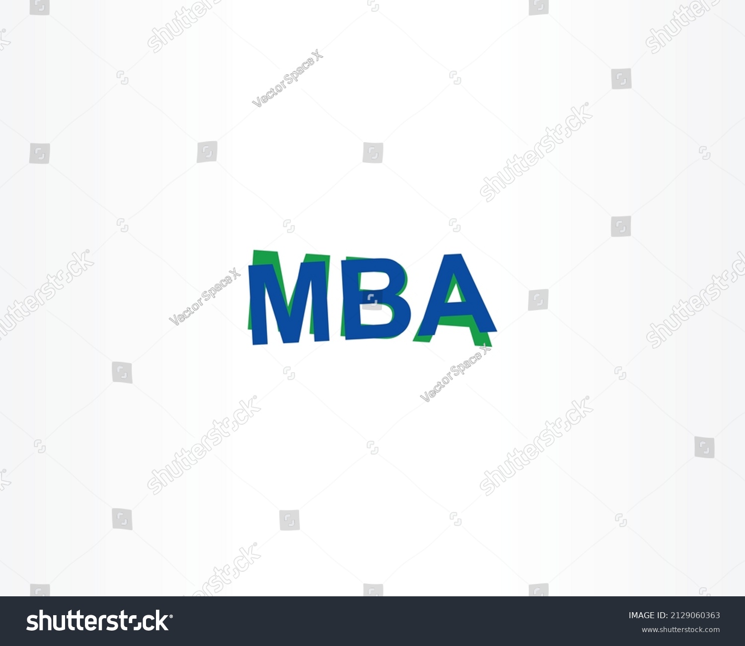 Creative Mba Initial Icon Concept Logo Stock Vector (Royalty Free ...