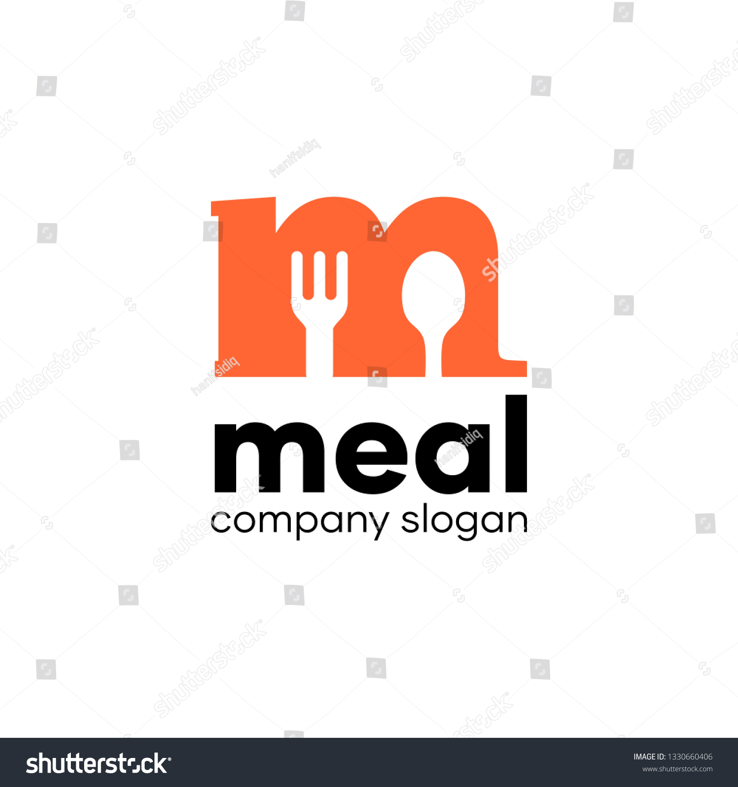 Creative Meal Restaurant Logo Design Idea Stock Vector (Royalty Free ...