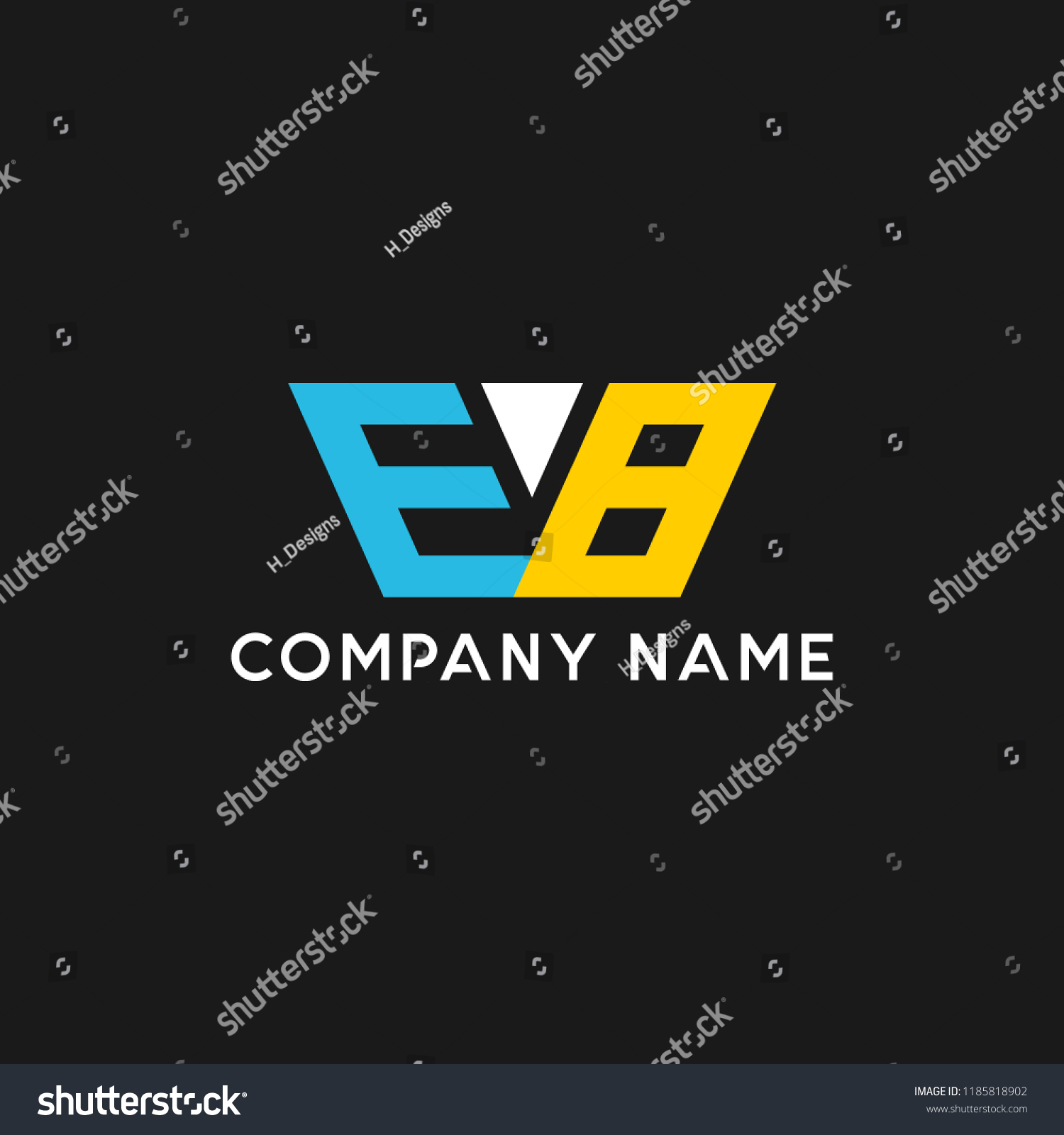 Creative Minimal Eb Logo Icon Design Stock Vector (Royalty Free ...