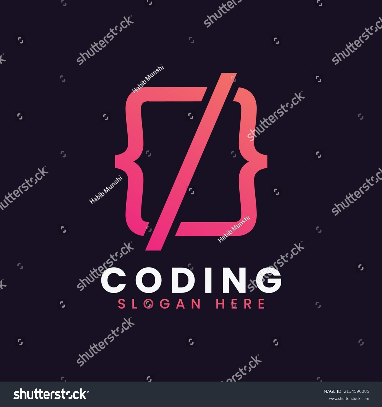 Creative Modern Abstract Programming Coding Logo Stock Vector (Royalty ... Creative Modern Abstract Programming Coding Logo Stock Vector (Royalty ...