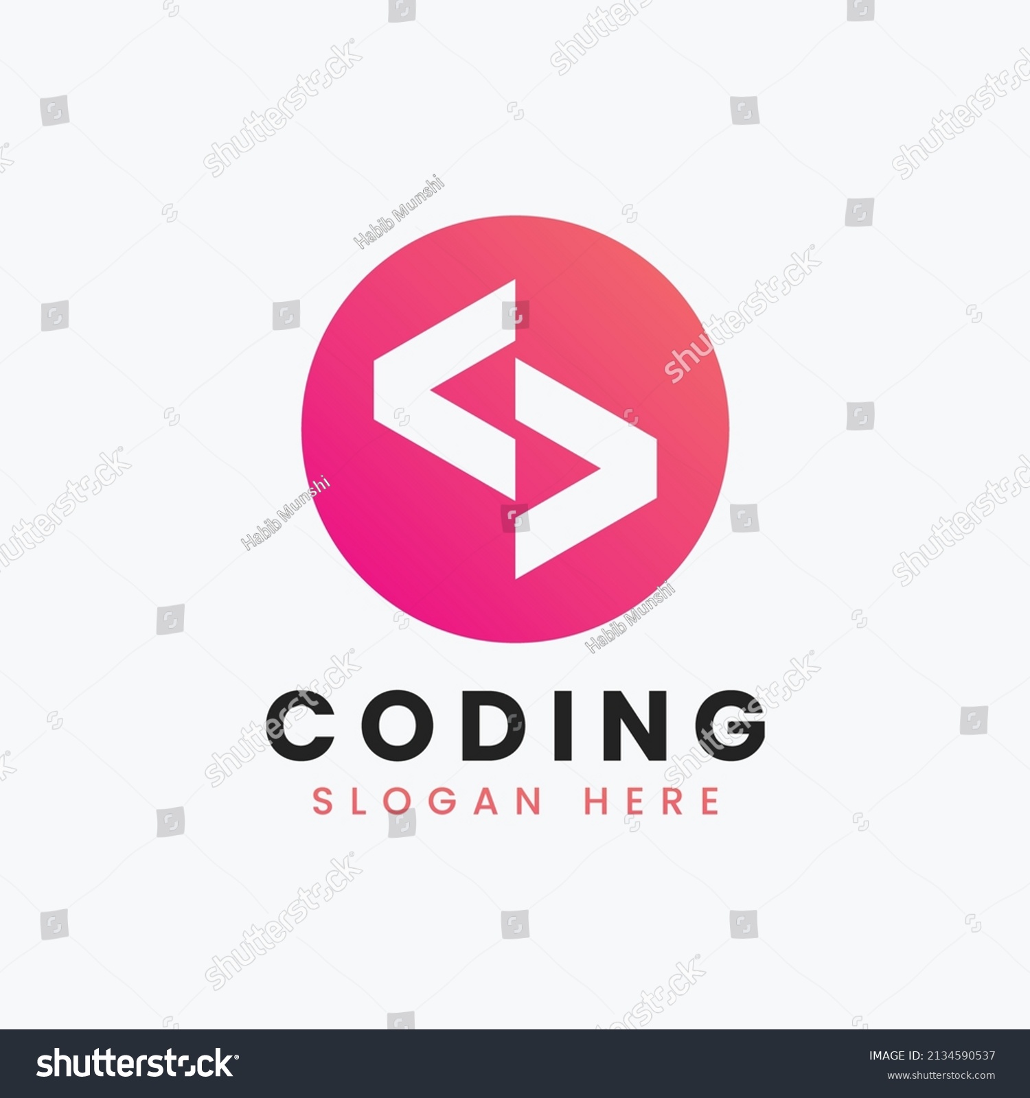 Creative Modern Abstract Programming Coding Logo Stock Vector (Royalty ... Creative Modern Abstract Programming Coding Logo Stock Vector (Royalty ...