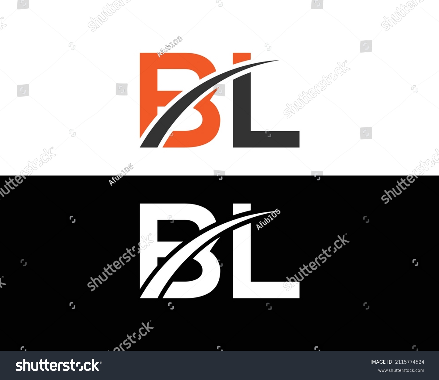 Creative Modern Bl Letter Logo Vector Stock Vector (Royalty Free ...