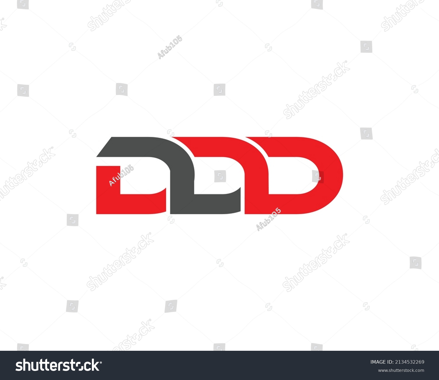 Creative Modern Ddd Letter Logo Design Stock Vector (Royalty Free ...