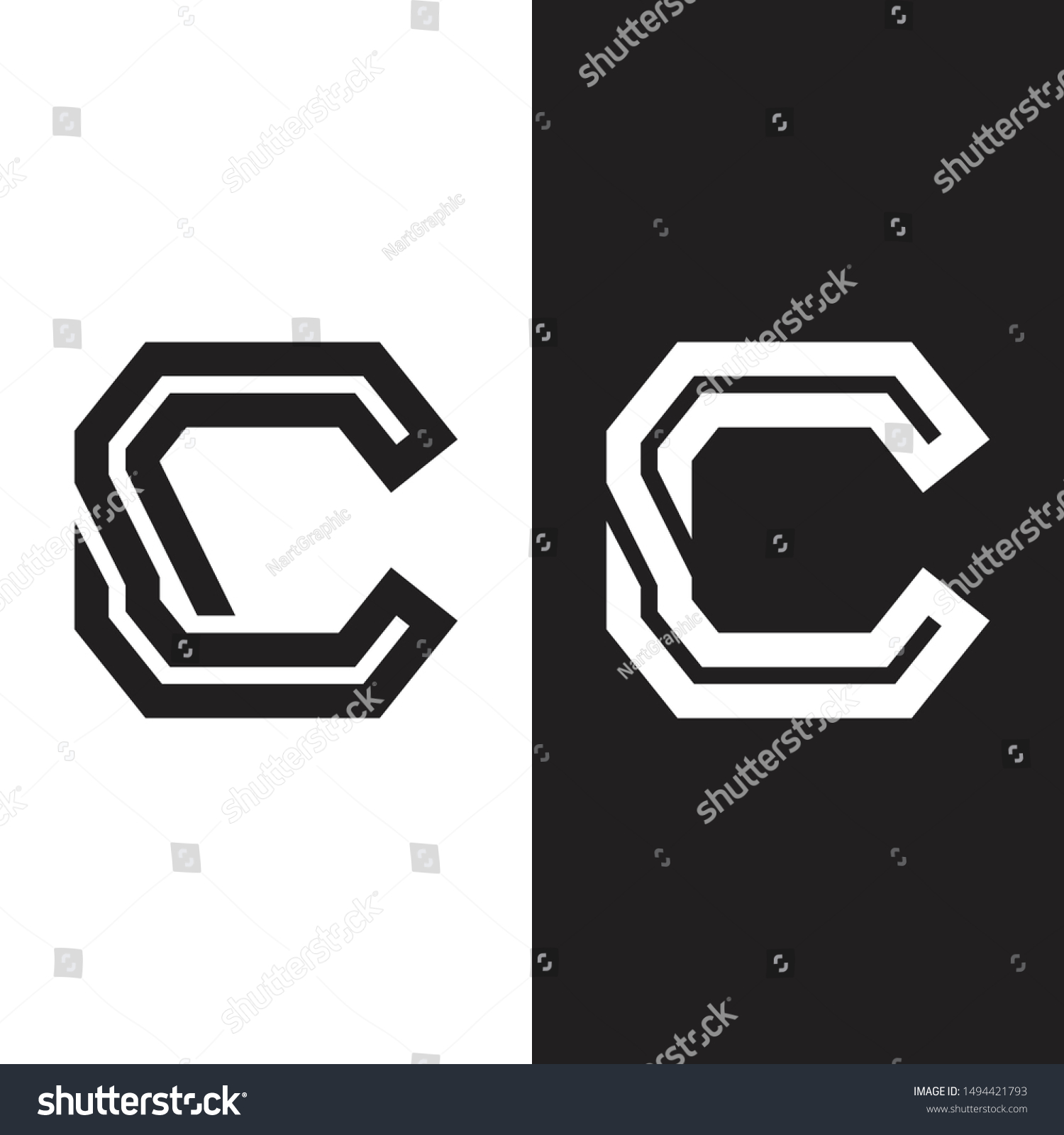 Creative Modern Letter C Vector Logo Stock Vector (Royalty Free ...