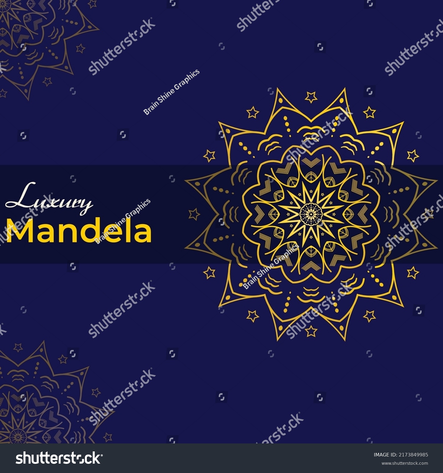 Creative Modern Luxury Mandela Design Template Stock Vector (Royalty ...