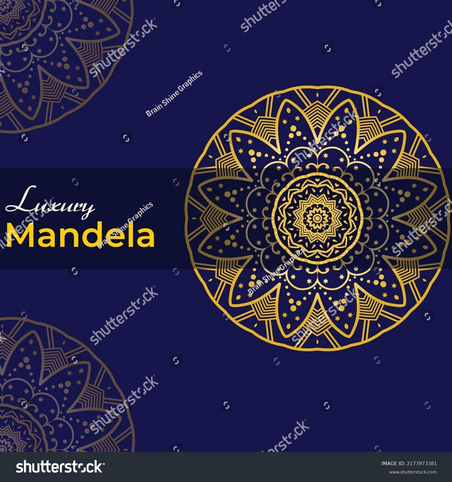 Creative Modern Luxury Mandela Design Template Stock Vector (Royalty ...
