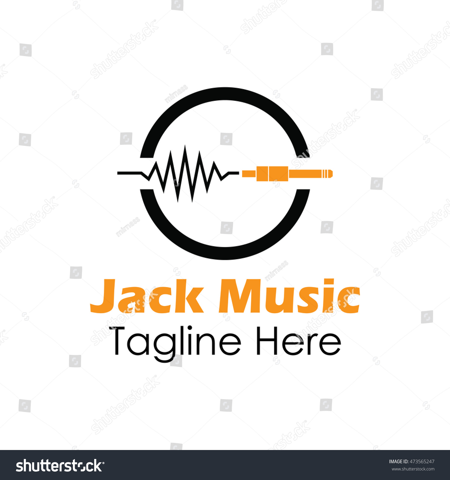 Creative Modern Simple Music Logo Stock Vector 473565247 - Shutterstock