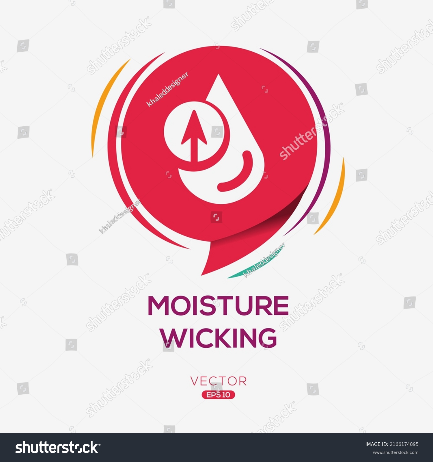 Creative Moisture Wicking Icon Vector Sign Stock Vector (Royalty Free ...
