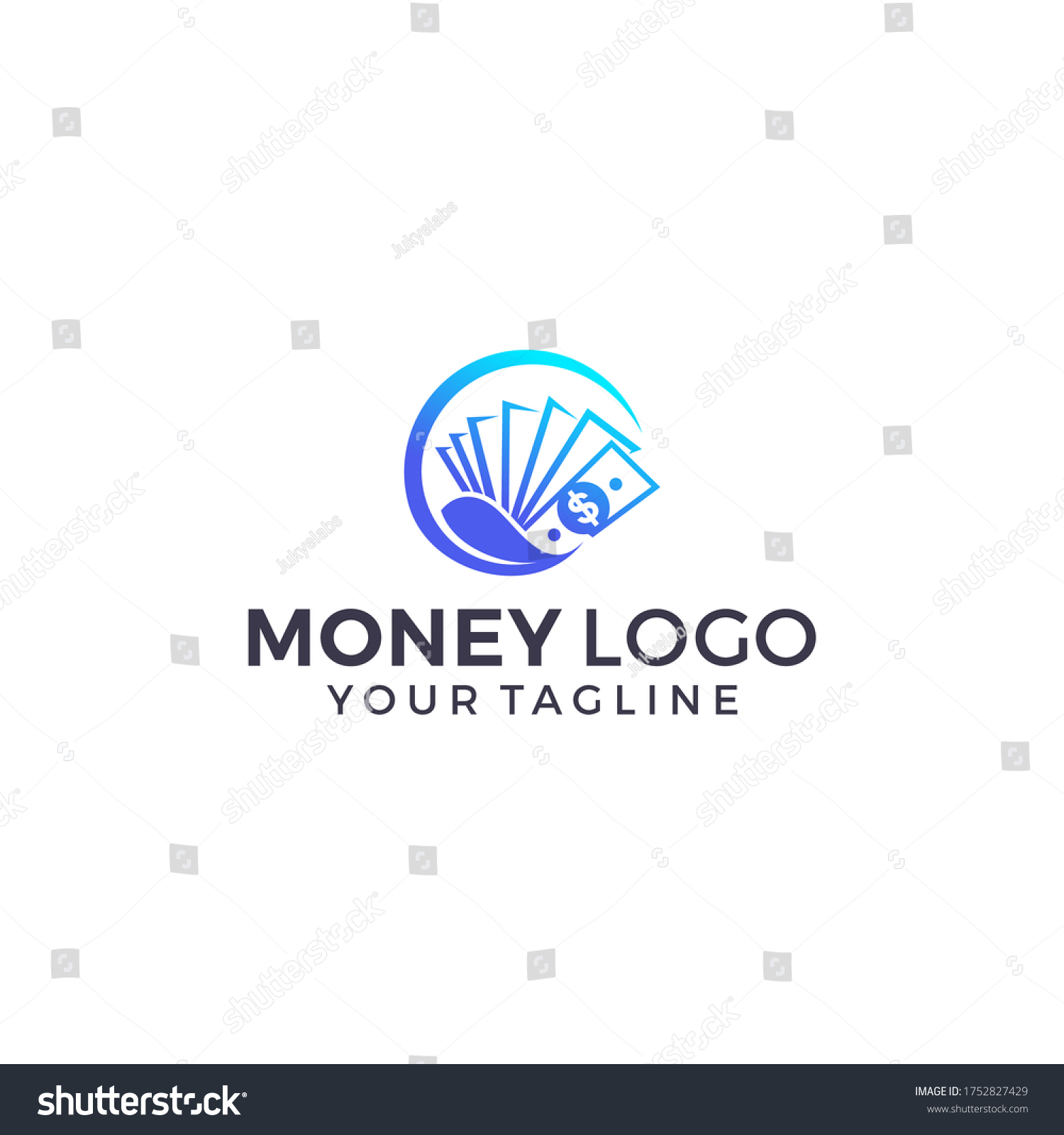 Creative Money Logo Design Template Stock Vector (Royalty Free) 1752827429