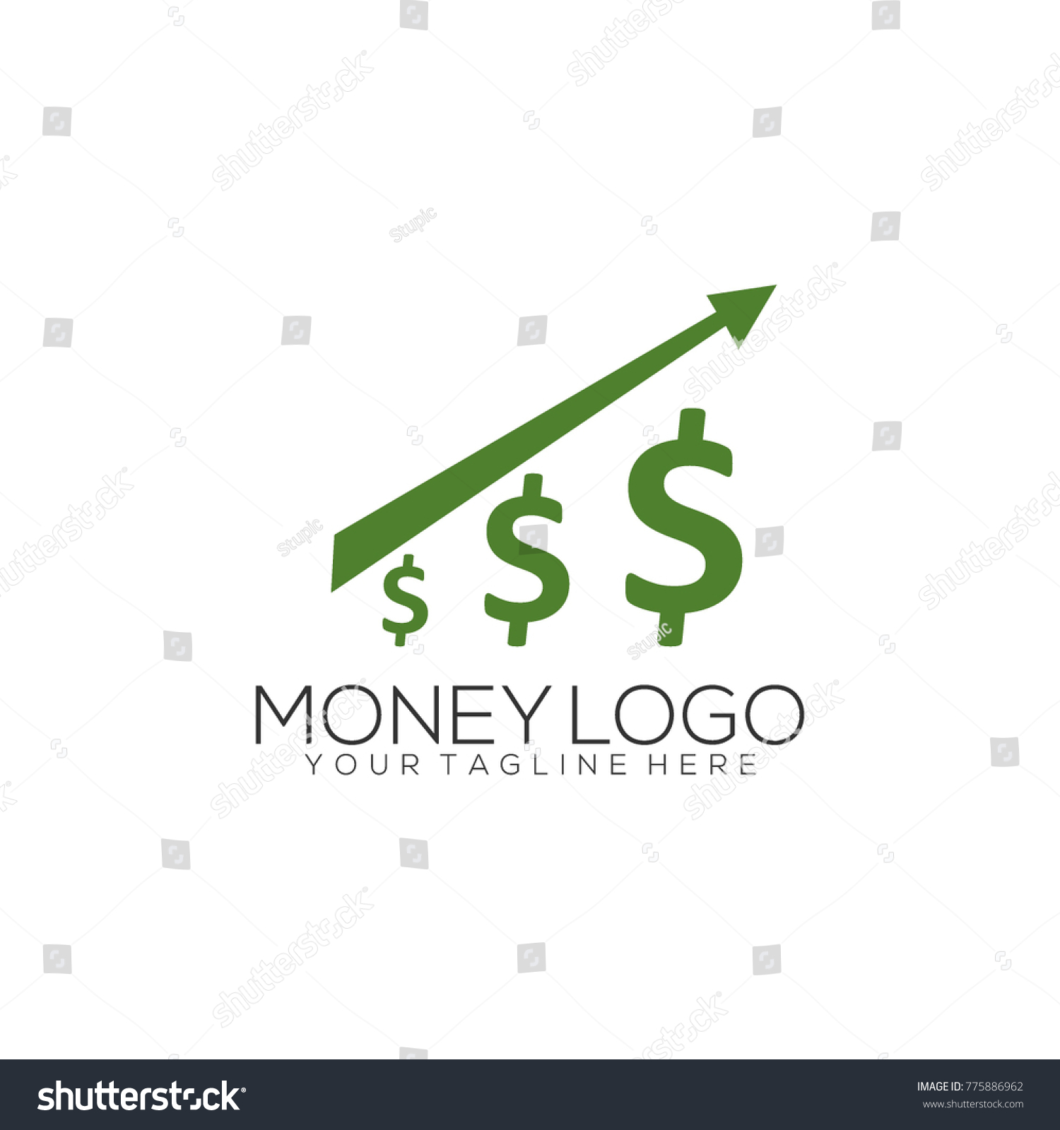 Creative Money Logo Design Template Stock Vector 775886962 - Shutterstock