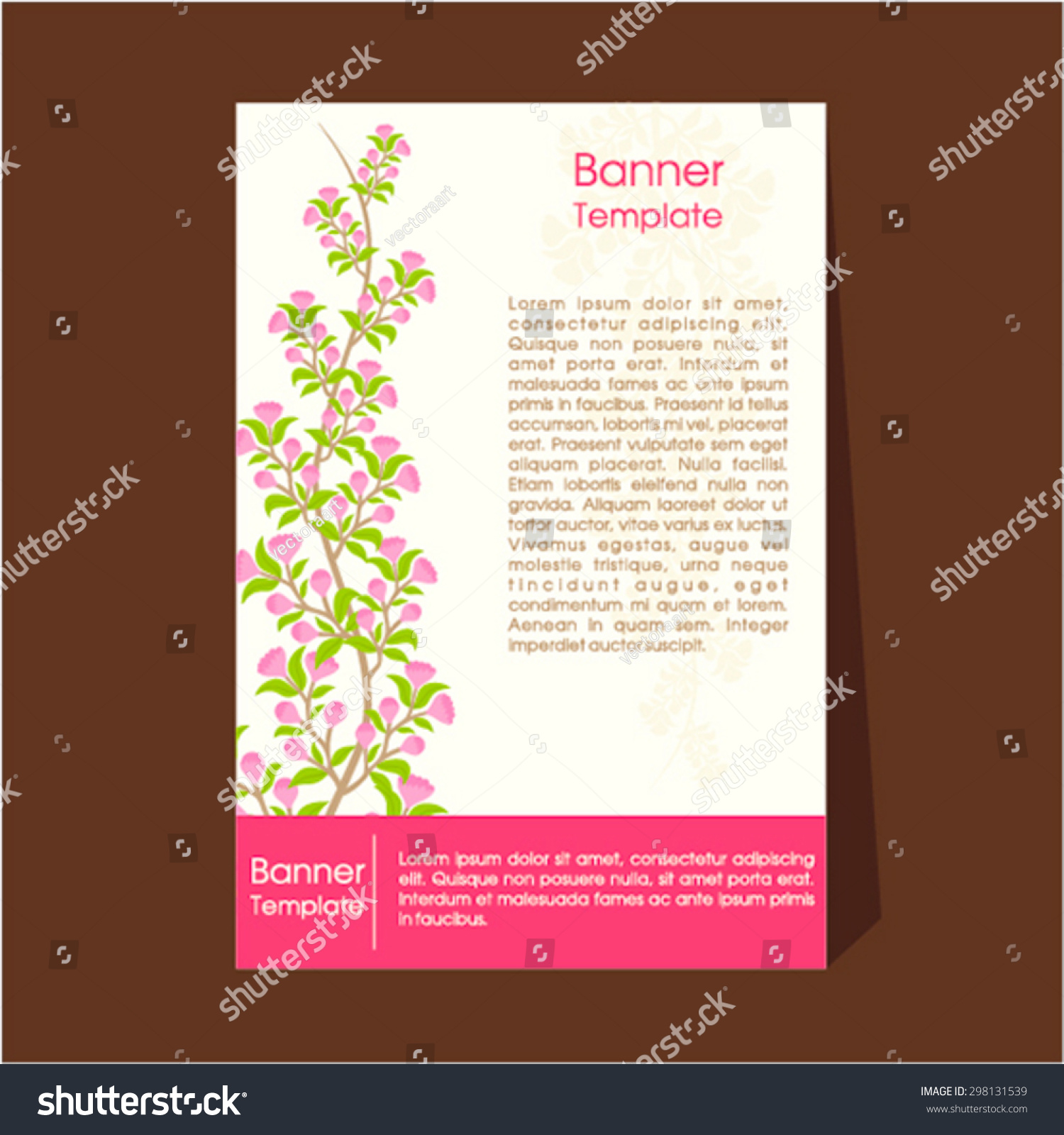 Creative Natural Leaflet Flyer Design Vector: vector de stock (libre de ...