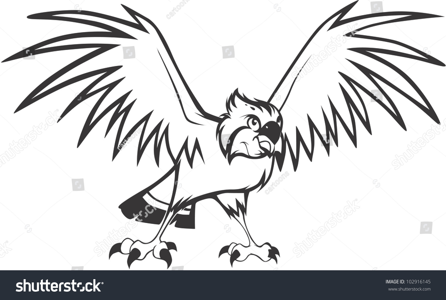 Creative Osprey Bird Illustration Stock Vector (Royalty Free) 102916145