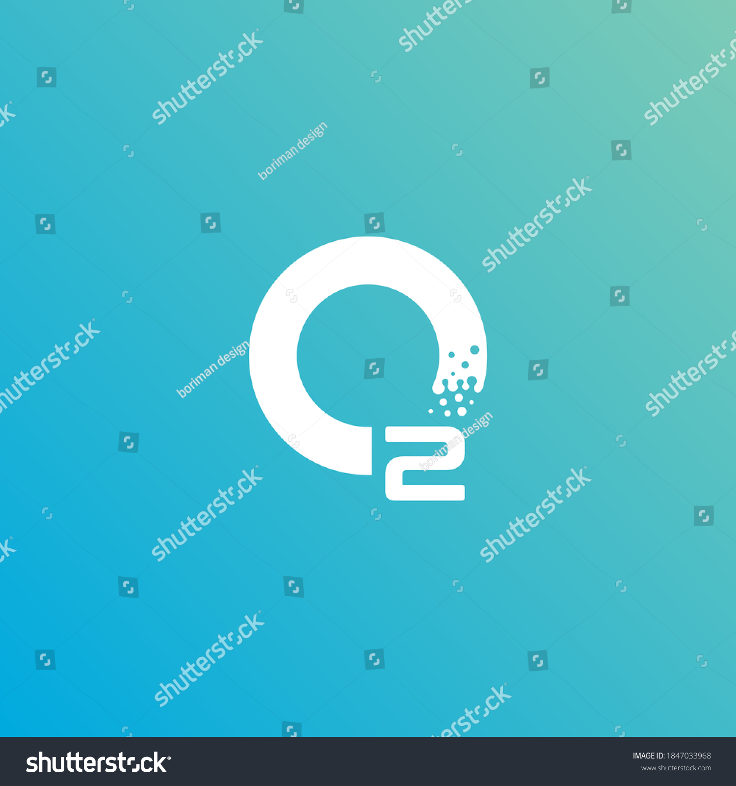 Vektor Stok Creative Oxygen Icon Logo Vector (Tanpa Royalti) 1847033968 ...