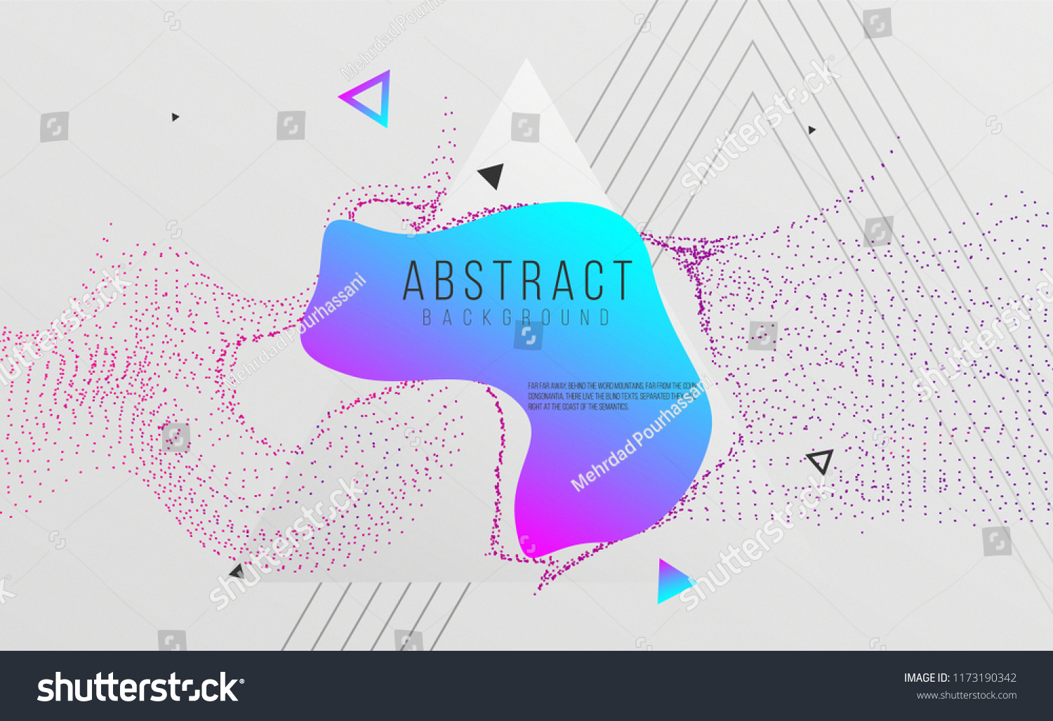 Creative Particles Liquid Dynamic Flow Illustration Stock Vector ...