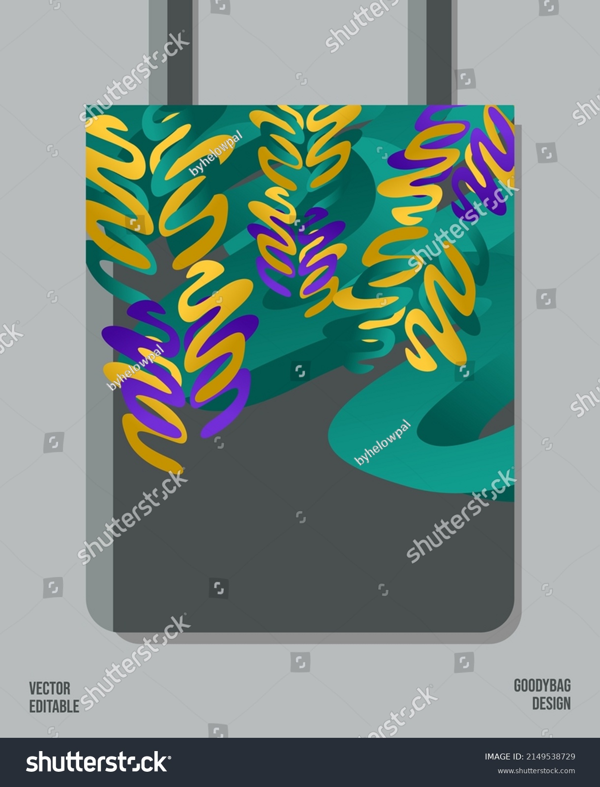 Creative Pattern On Goody Bag Vector Stock Vector (Royalty Free ...