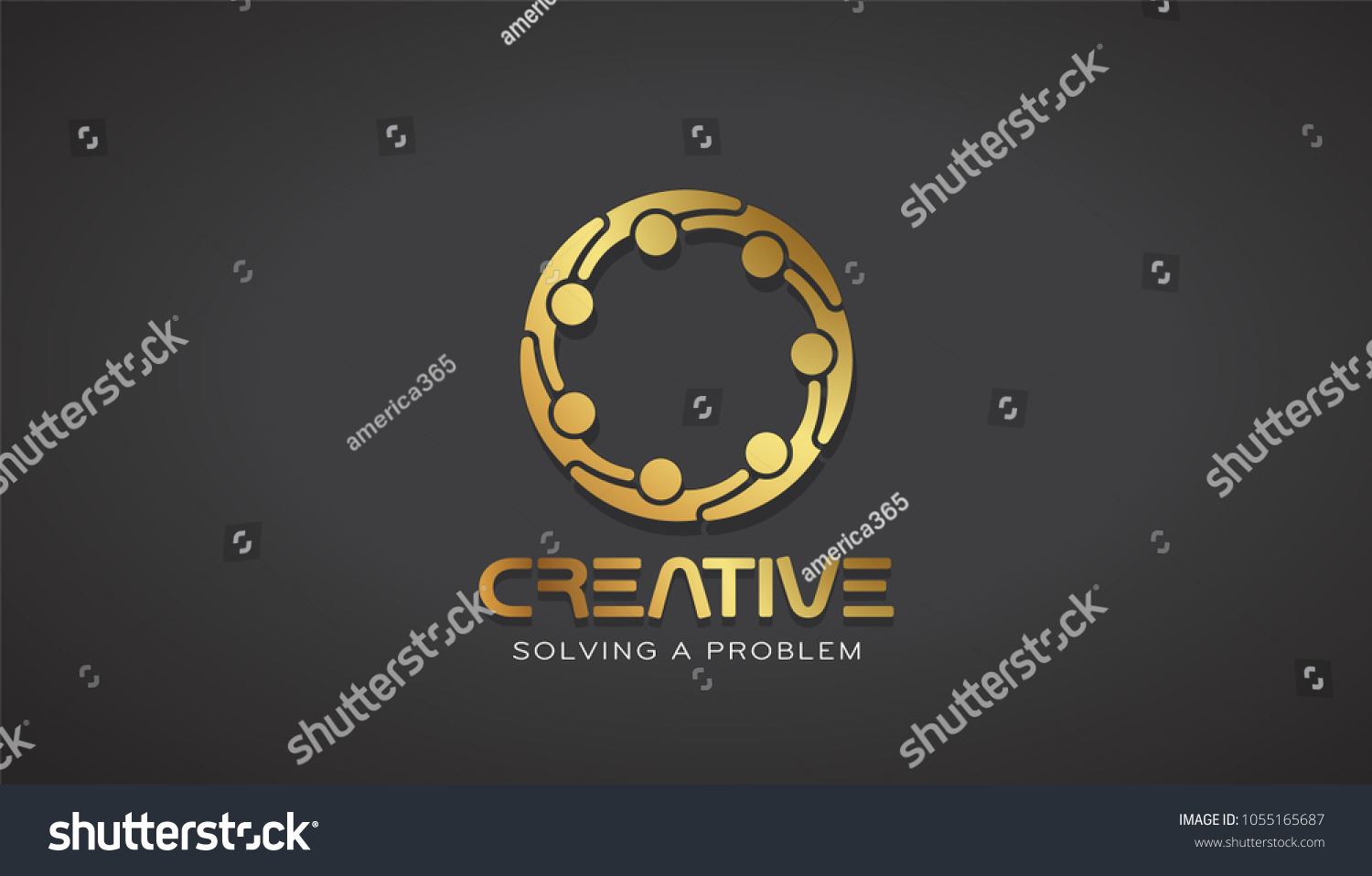 Creative People Gold Logo Vector Design Stock Vector (Royalty Free ...