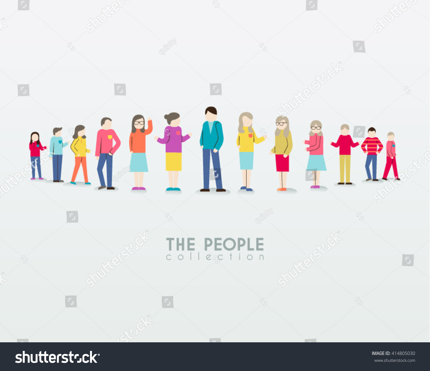Creative People Icon Collection Vector Design Stock Vector (Royalty ...