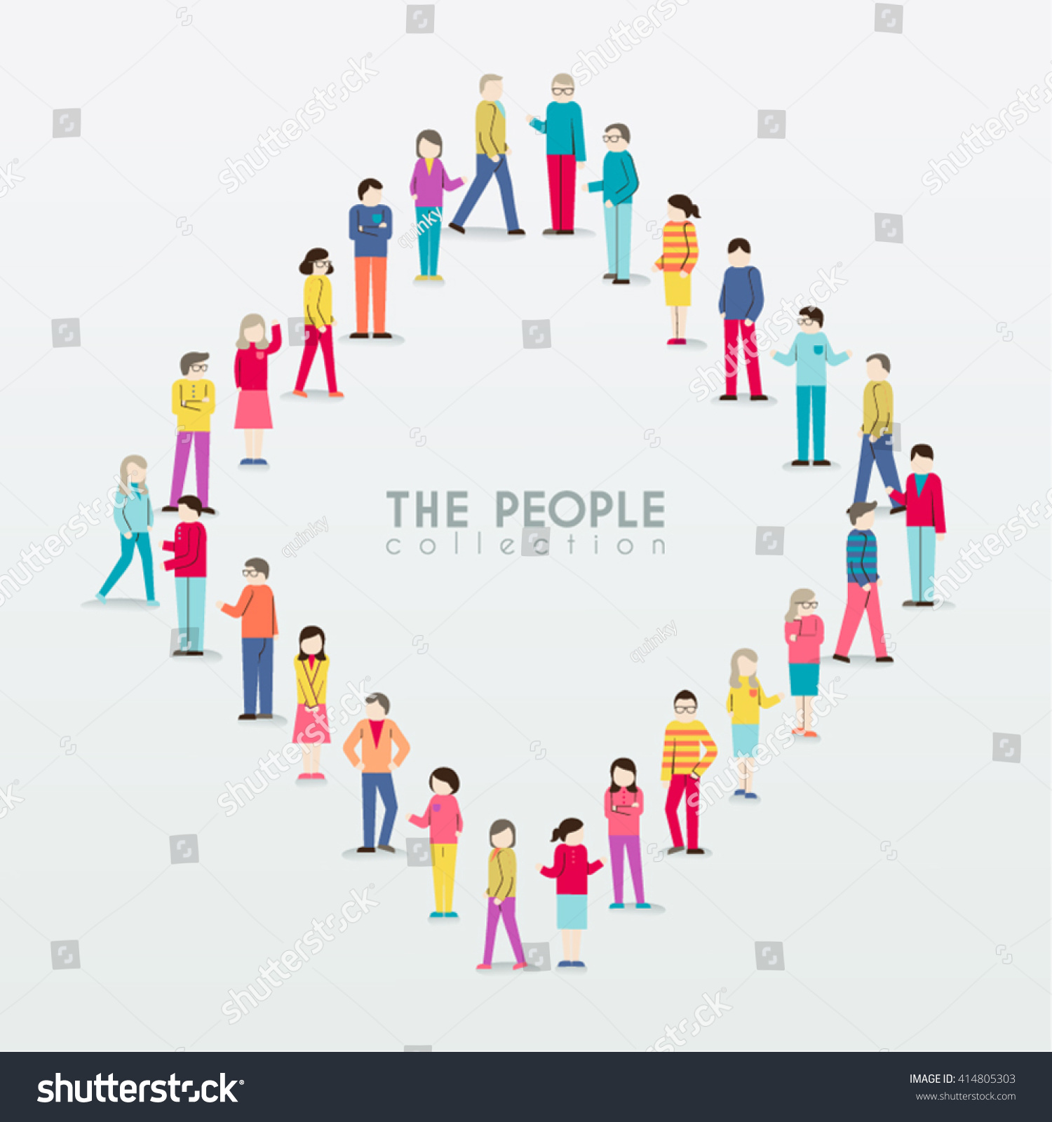 Creative People Icon Collection Vector Design Stock Vector (Royalty ...