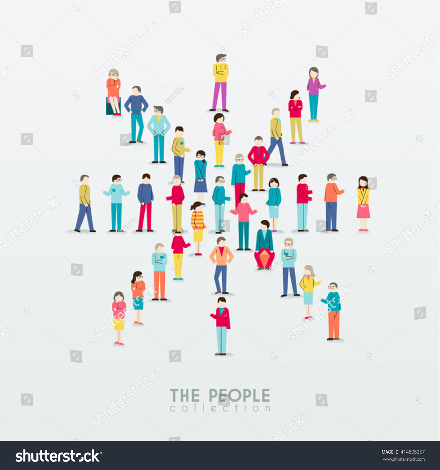 Creative People Icon Collection Vector Design: เวกเตอร์สต็อก (ปลอดค่า ...