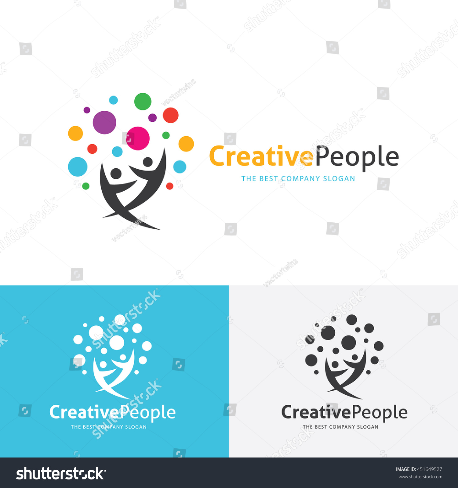 Creative People Logo Stock Vector (Royalty Free) 451649527