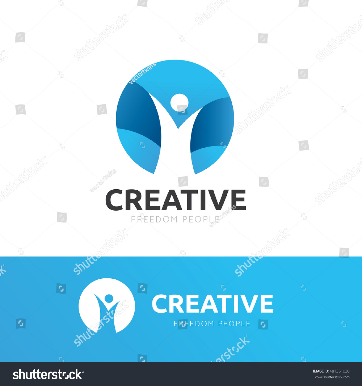 Creative People Logo Stock Vector 481351030 - Shutterstock