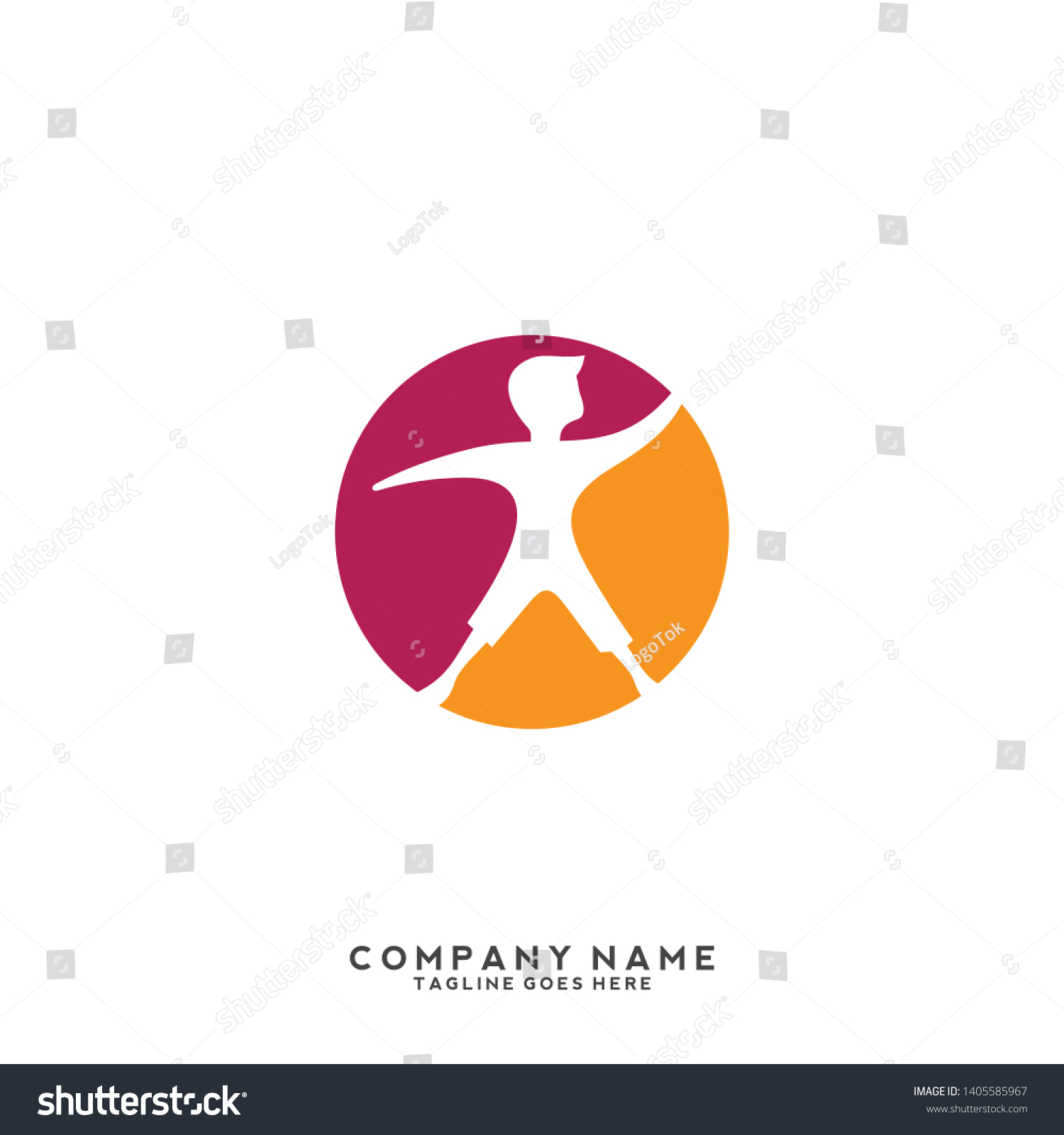 Creative People Logo Design Template Stock Vector (Royalty Free ...