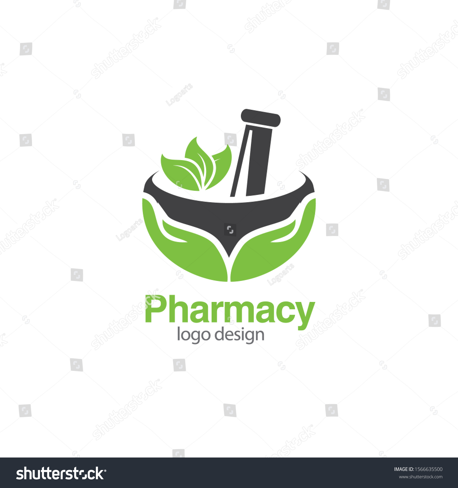 Creative Pharmacy Concept Logo Design Template Stock Vector (Royalty ...