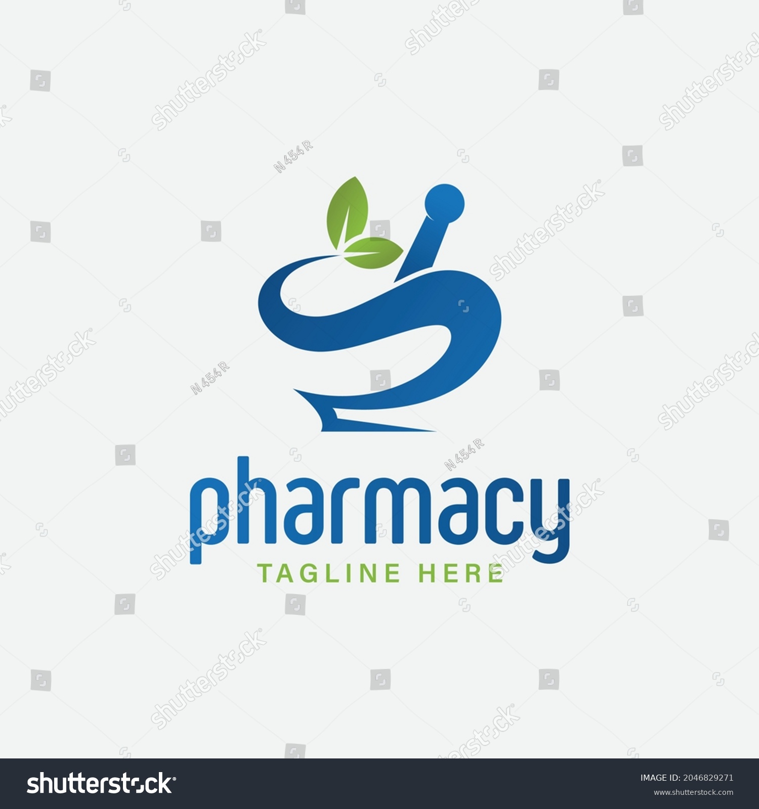 Creative Pharmacy Concept Logo Design Vector Stock Vector (Royalty Free ...