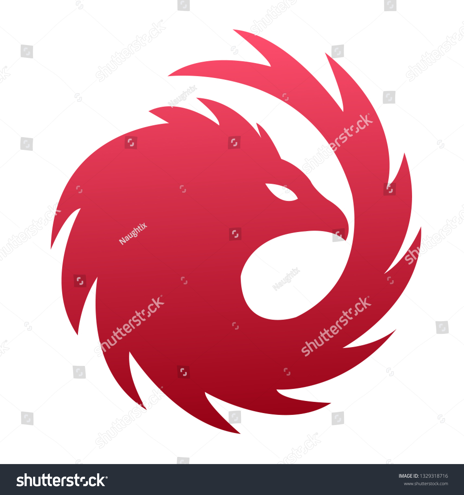 Creative Phoenix Bird Logo Symbol Vector Stock Vector (Royalty Free ...