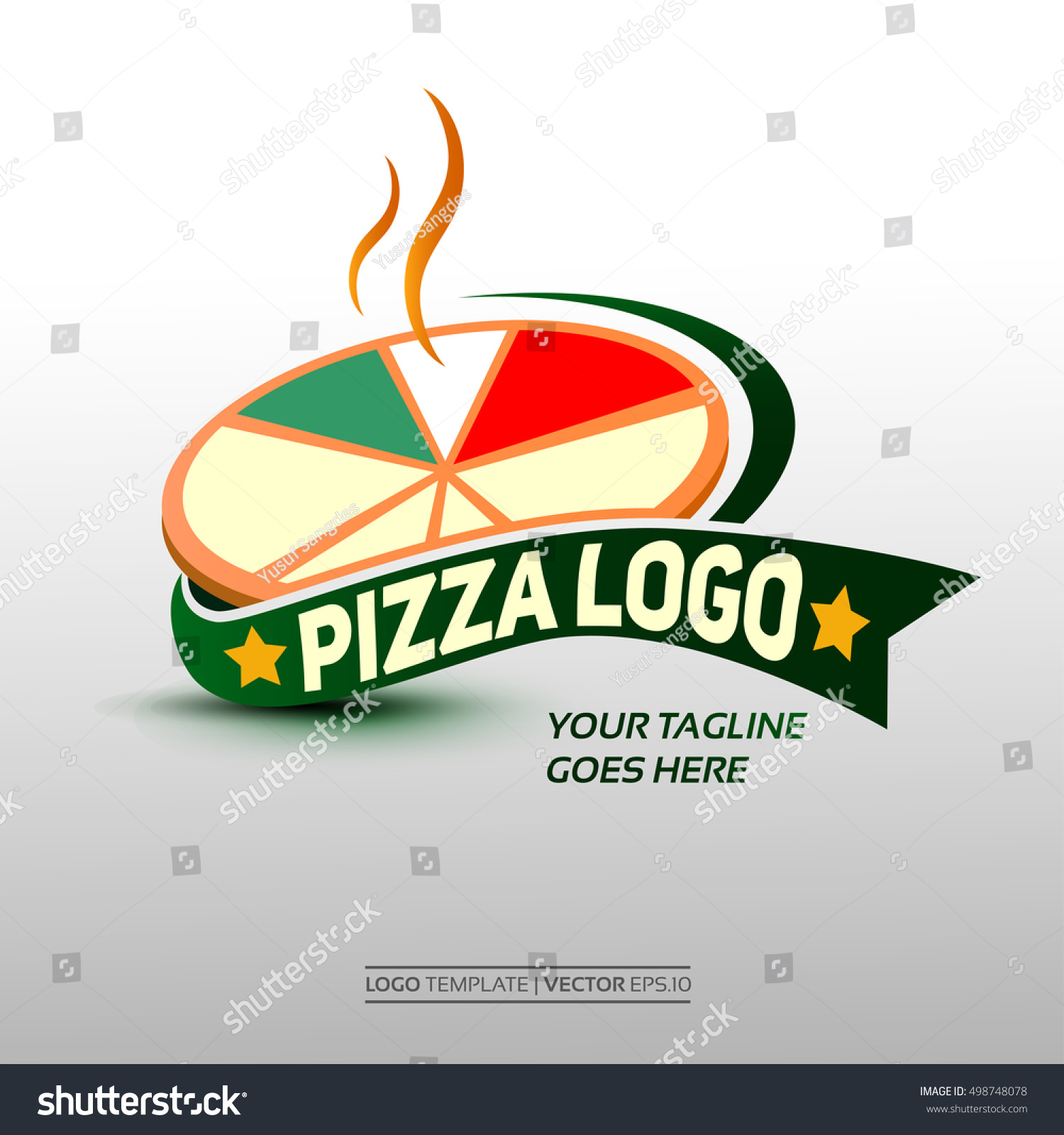 Creative Pizza Logo Template Vector Illustration Stock Vector (Royalty ...