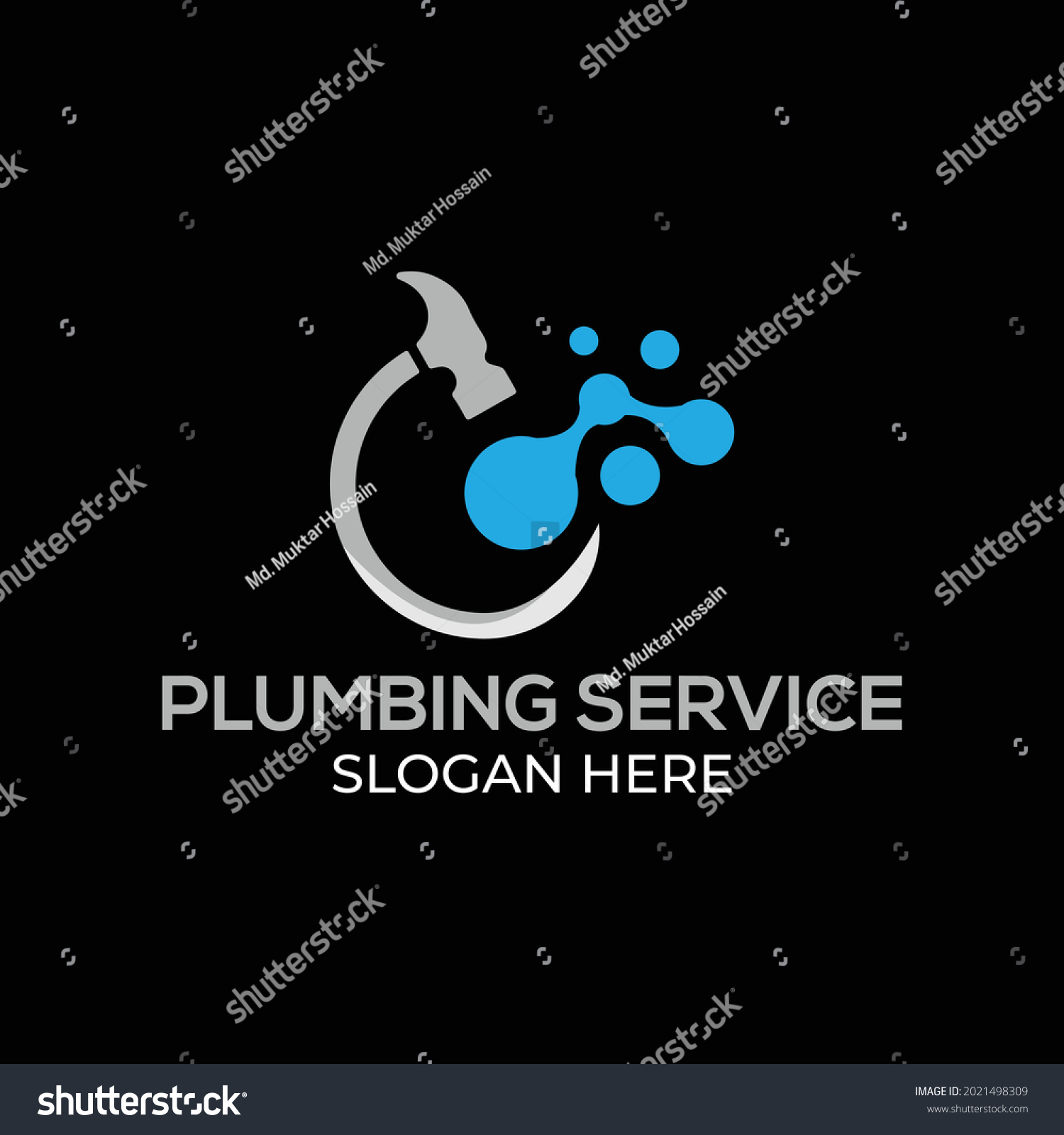 Creative Plumbing Logo Design Concepts Stock Vector (Royalty Free ...