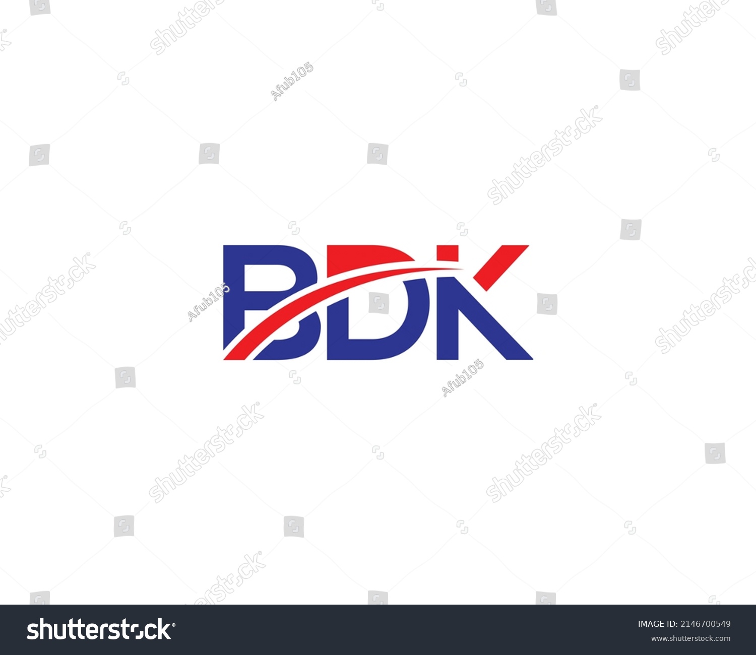 Creative Professional Bdk Logo Design Idea Stock Vector (Royalty Free ...