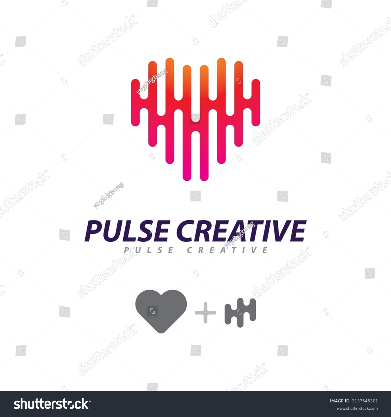 Creative Pulse Logo Vector Unique Sound Stock Vector (Royalty Free ...