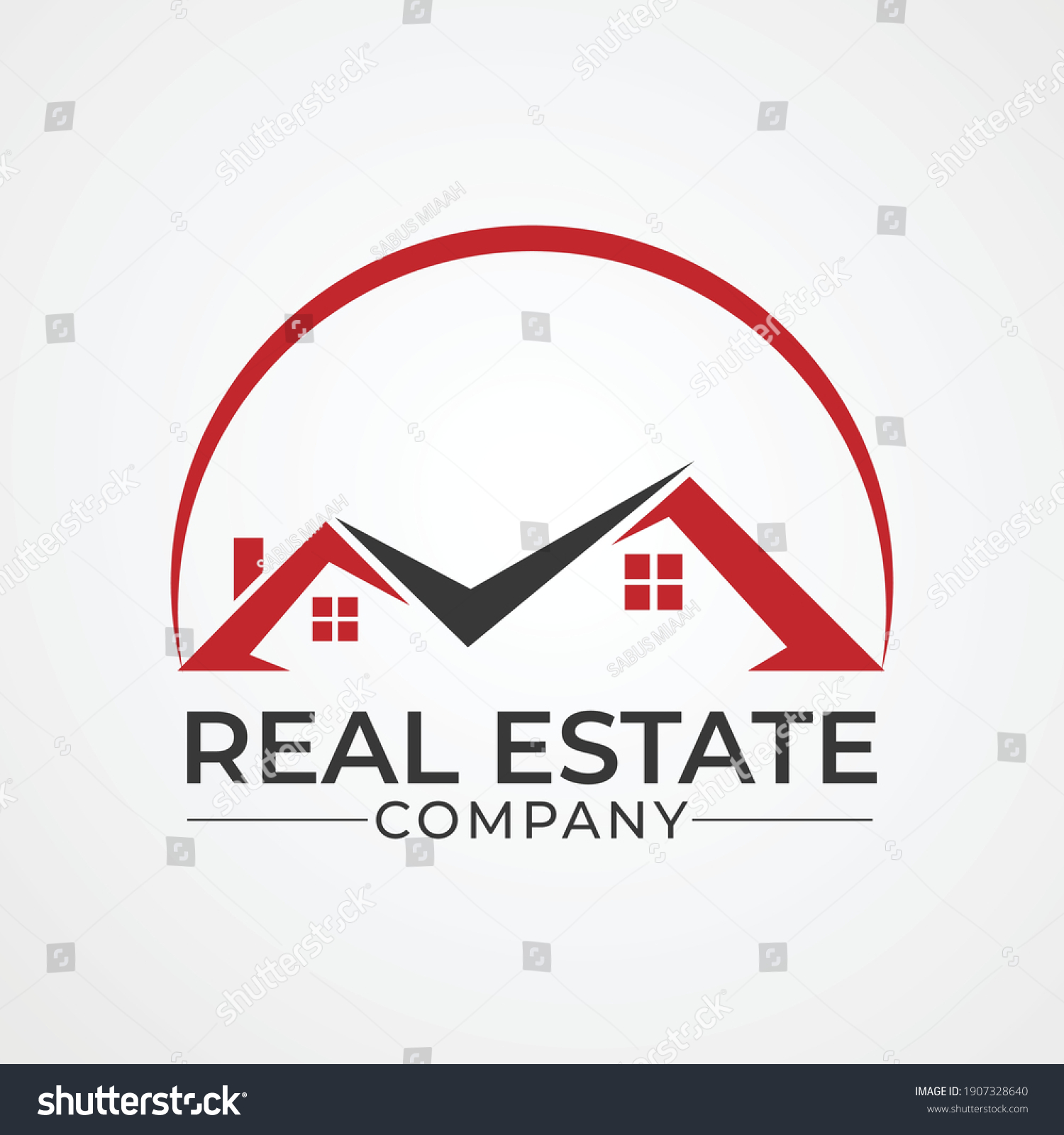 Creative Real Estate Logo Design Stock Vector (Royalty Free) 1907328640 ...