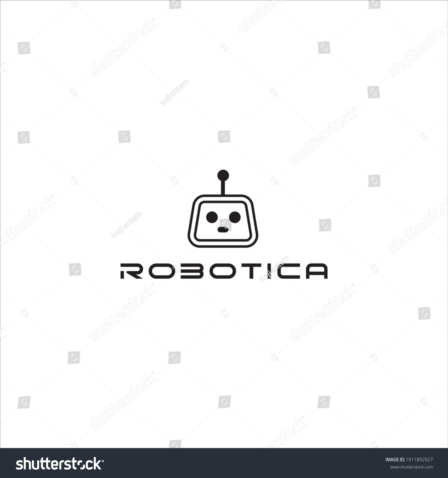 Creative Robotica Logo Design Future Technology Stock Vector (Royalty ...